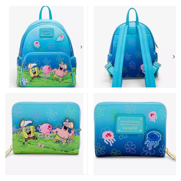 Loungefly | Bags | Loungefly Spongebob Squarepants Jellyfishing Set ...